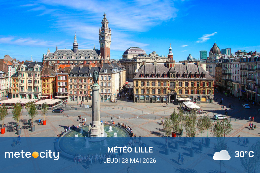 Météo à Lille : les prévisions du jeudi 28 mai 2026